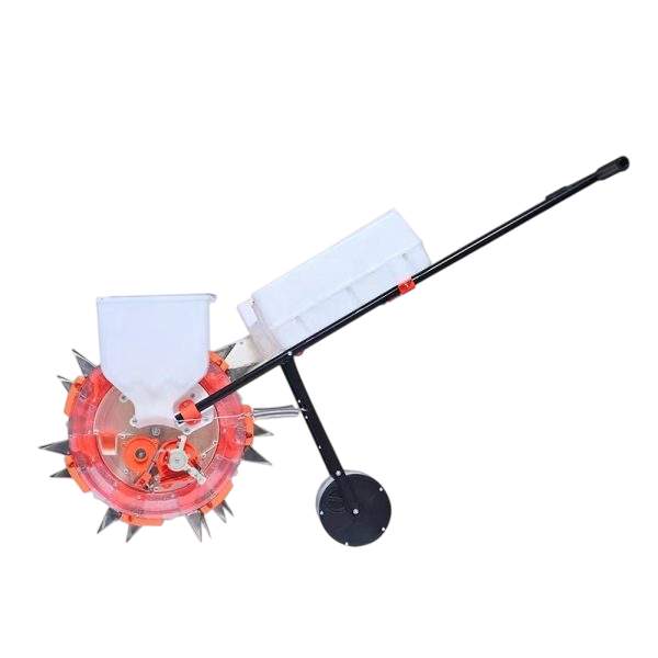 2-in-1 Adjustable Hand Push Seeder - Black Root Global