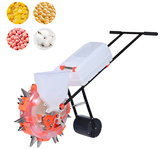 2-in-1 Adjustable Hand Push Seeder - Black Root Global